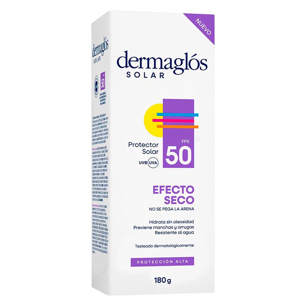 DERMAGLÓS SOLAR F50 EFECTO SECO x 180 - Farmacia del Siglo